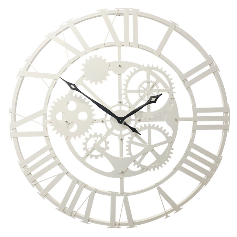 Настенные часы 07-023 Большой Скелетон Римский Молочный