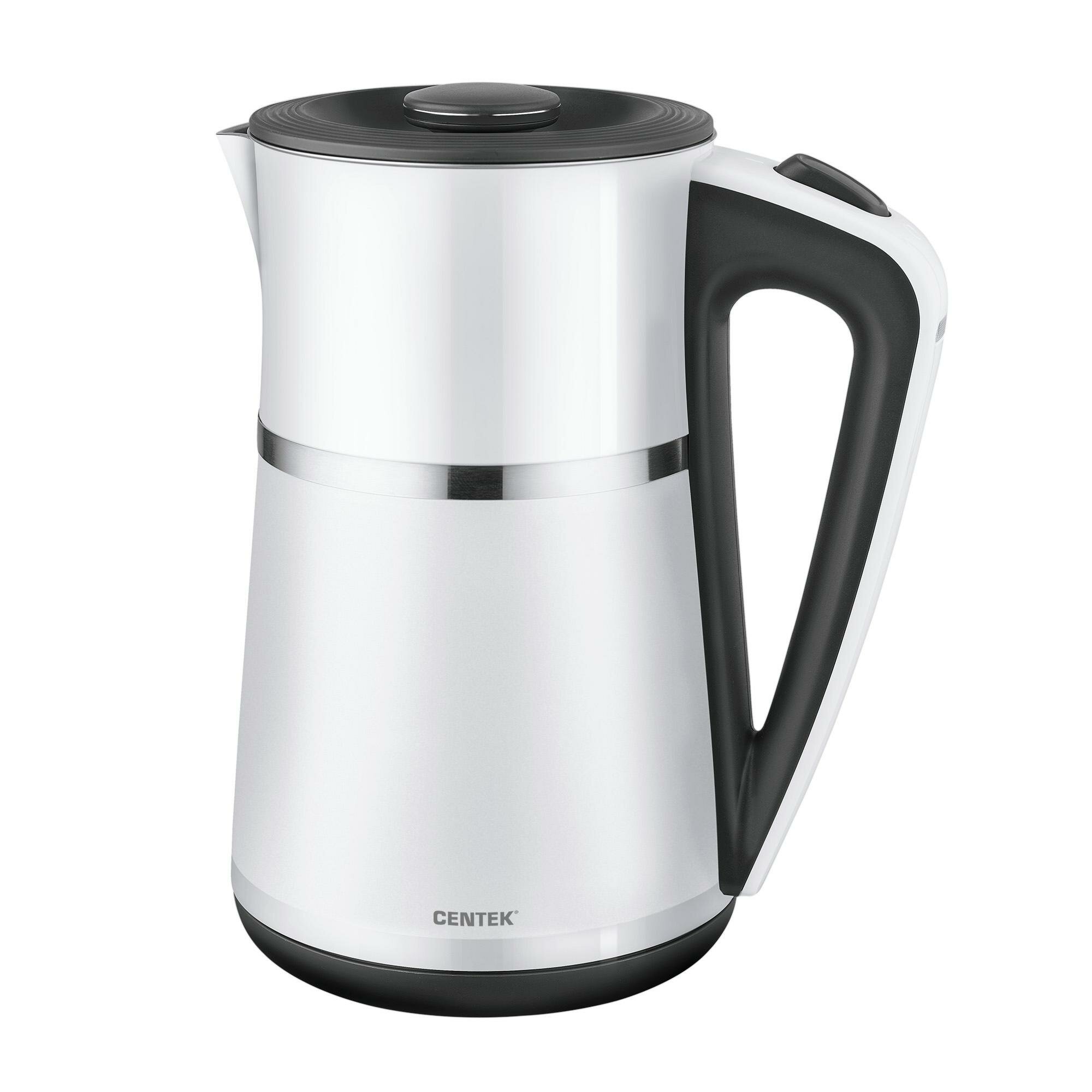 Чайник CENTEK CT-0028 White (1.7л, сталь/пластик)