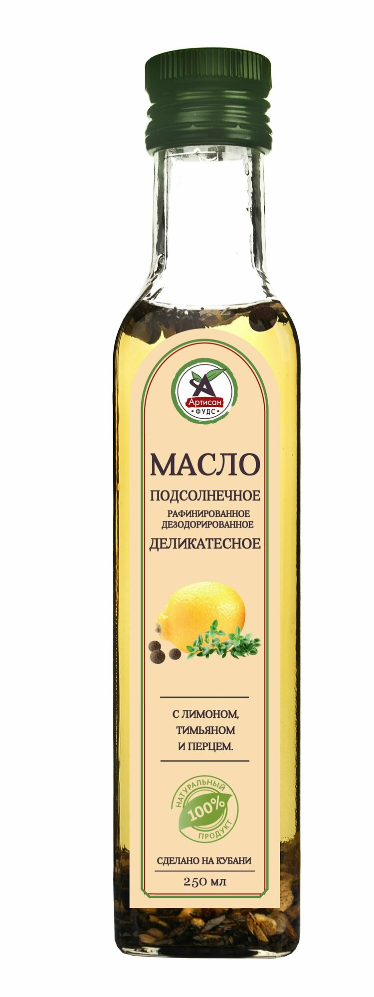 Масло подсолнечное салатное деликатесное с пряными травами и специями