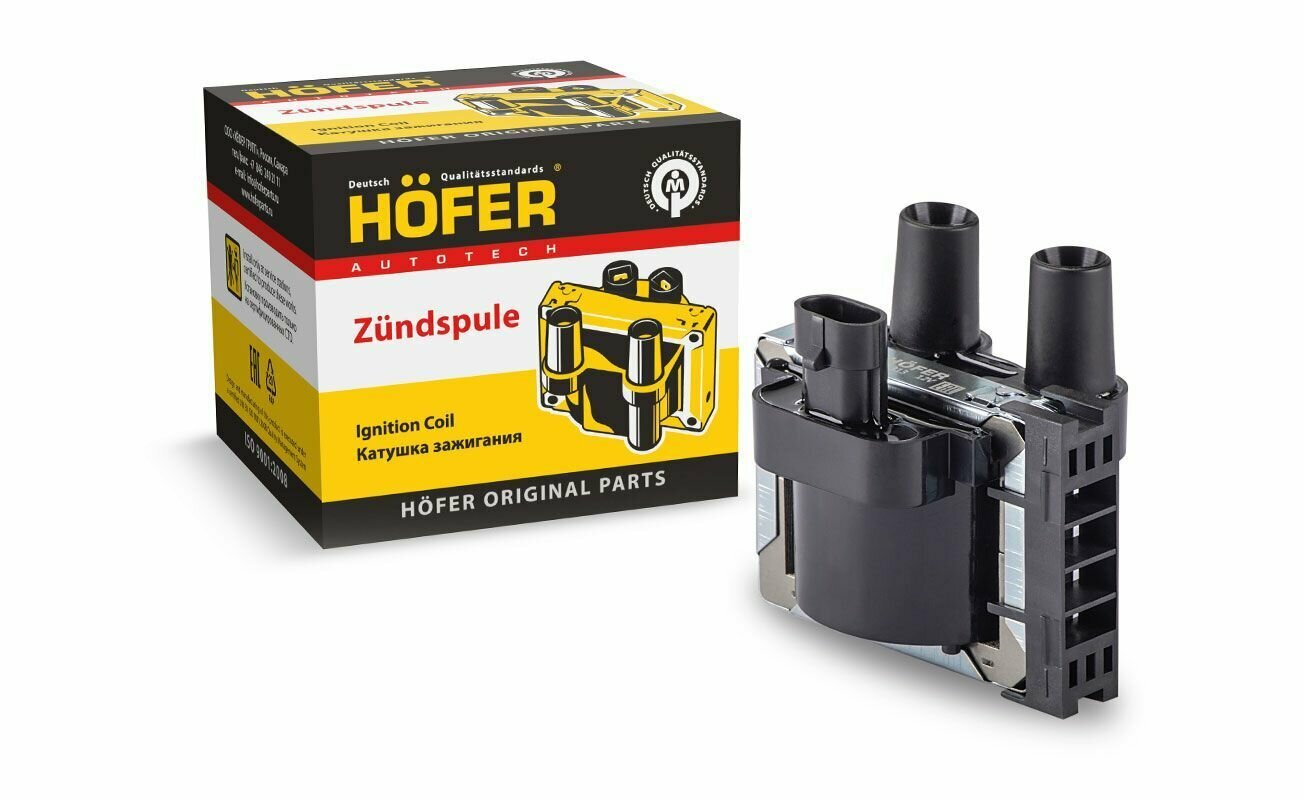 Катушка зажигания ГАЗ 3302, 3110 дв.405, УМЗ-4216 н/о ОЕМ 405.3705-03 HOFER арт. HF 750 313