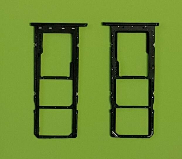 Держатель сим карты для Samsung A025f/A02s черный / card holder адаптер переходник лоток слот для SIM-карты