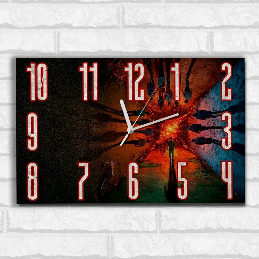 Настенные бесшумные часы ОСП, сериалы stranger things - 1019 Г
