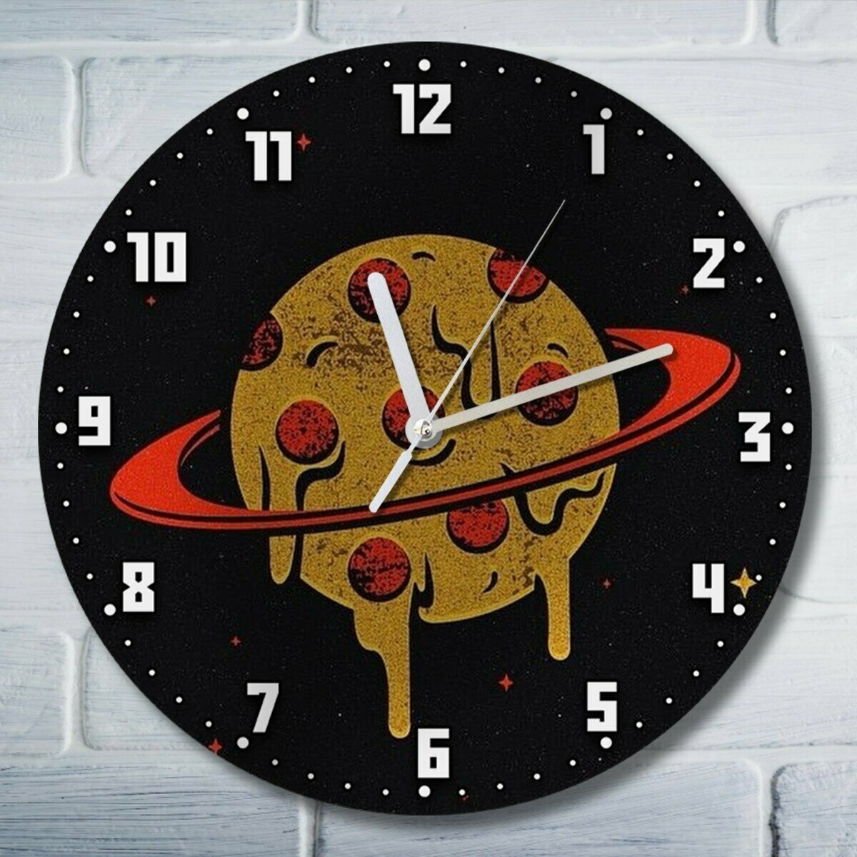 Настенные часы УФ с рисунком психоделика - 120