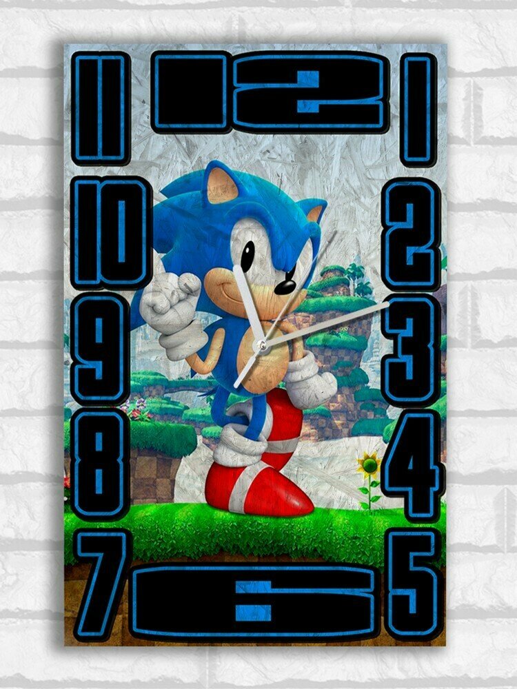 Настенные бесшумные часы ОСП, игра Sonic 3 - 728