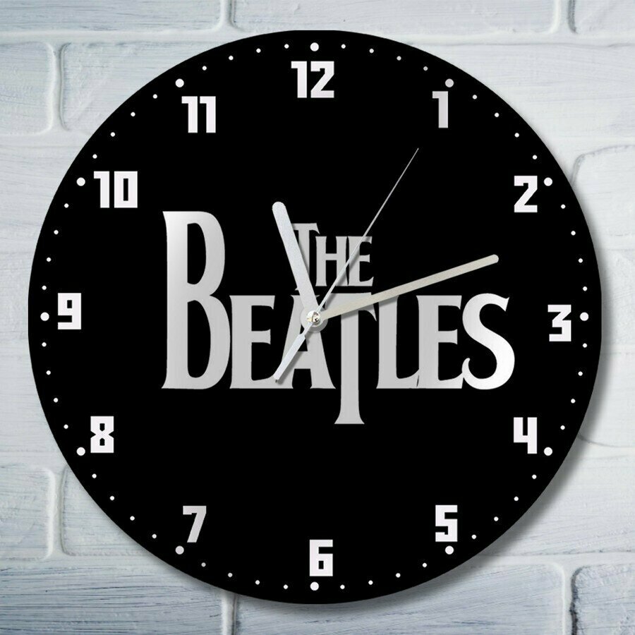 Настенные часы УФ с рисунком музыка The Beatles - 3708