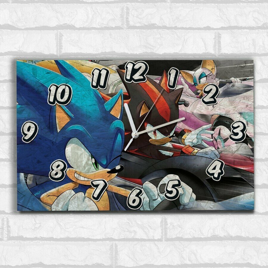 Настенные бесшумные часы ОСП, игра Sonic Team Racing - 564