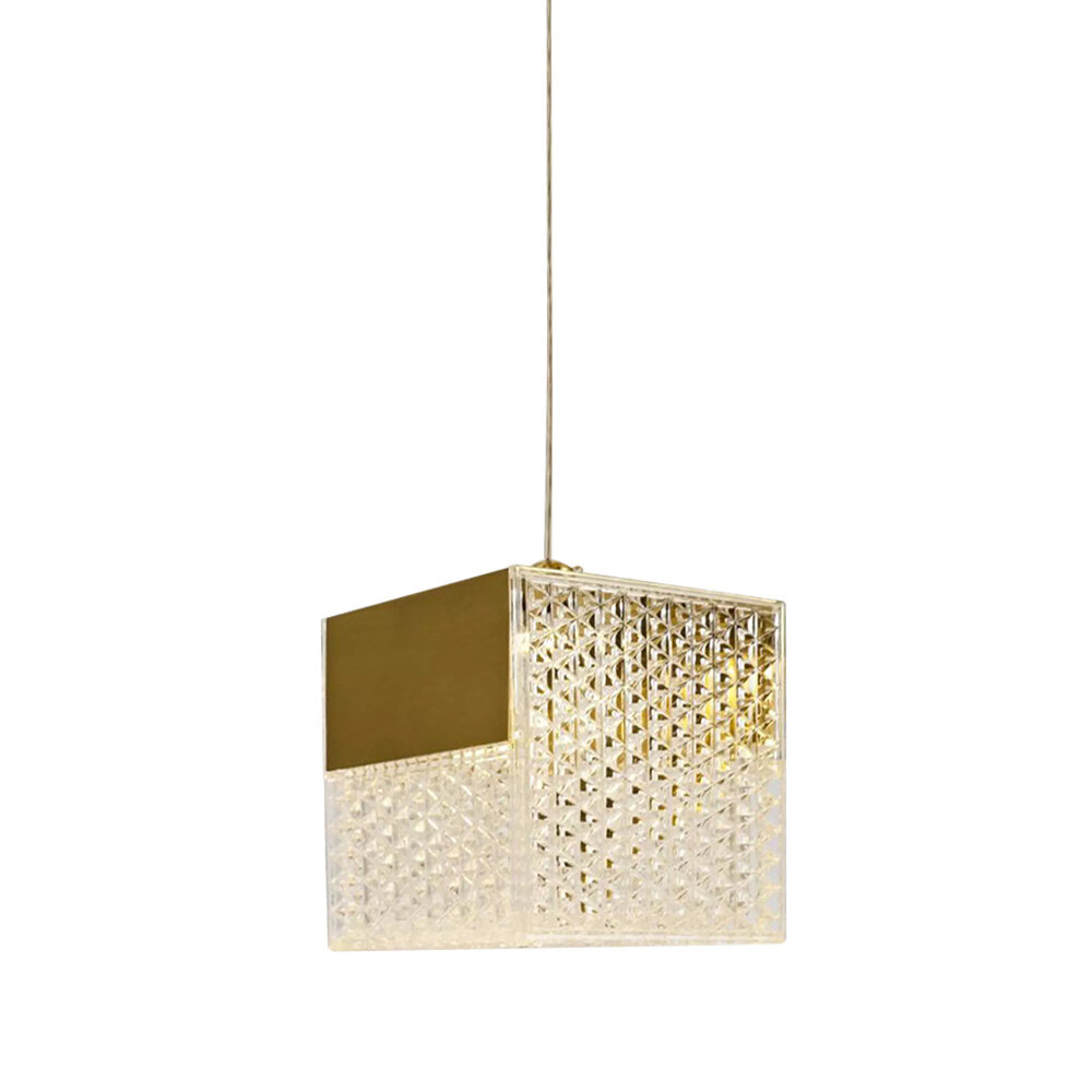Подвесной светильник Delight Collection OMD821600 OMD821600-1 gold, Прозрачный/Золотой, LED, 1 x 5 Вт.