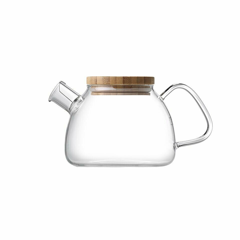 Чайник заварочный стеклянный SAMADOYO, 900 мл, боросиликатное стекло, прозрачный