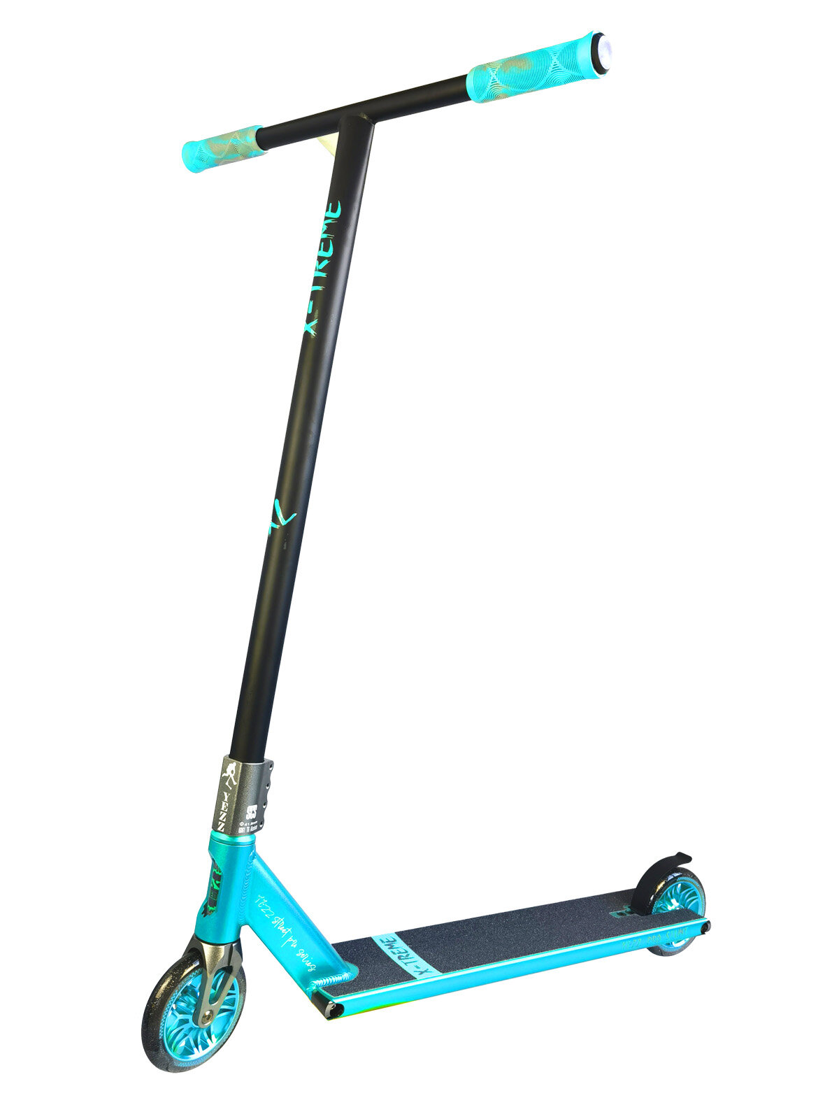Самокат Yezz Трюковой самокат MS-193 X-treme XL бирюзовый