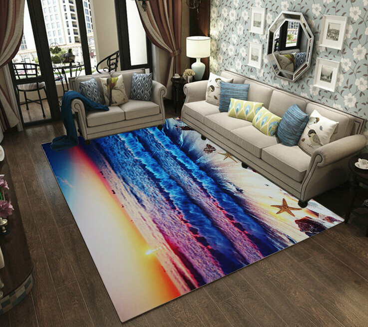 Ковер с 3D печатью 140 на 200 см