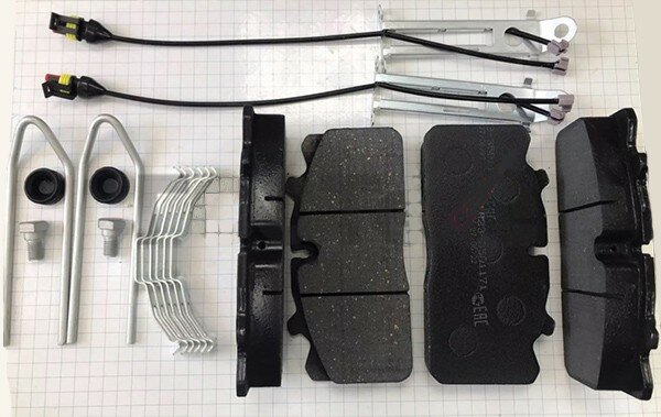 Колодка тормозная ГАЗон Next перед/ зад с датчиками износа к-т 4шт. (Гостех)