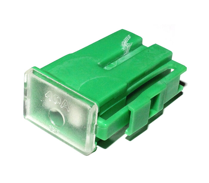 Предохранитель плоский YADA W228-G-L Maxi 40А с индикатором