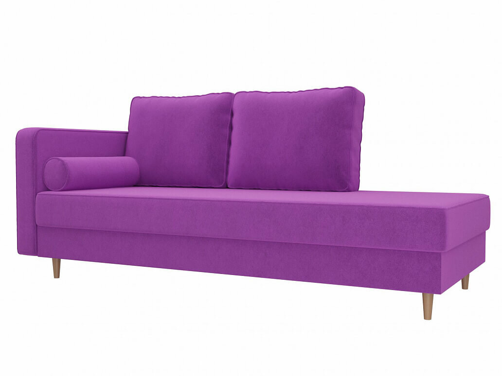 Artum Кушетка Прайм Микровельвет Фиолетовый Левое