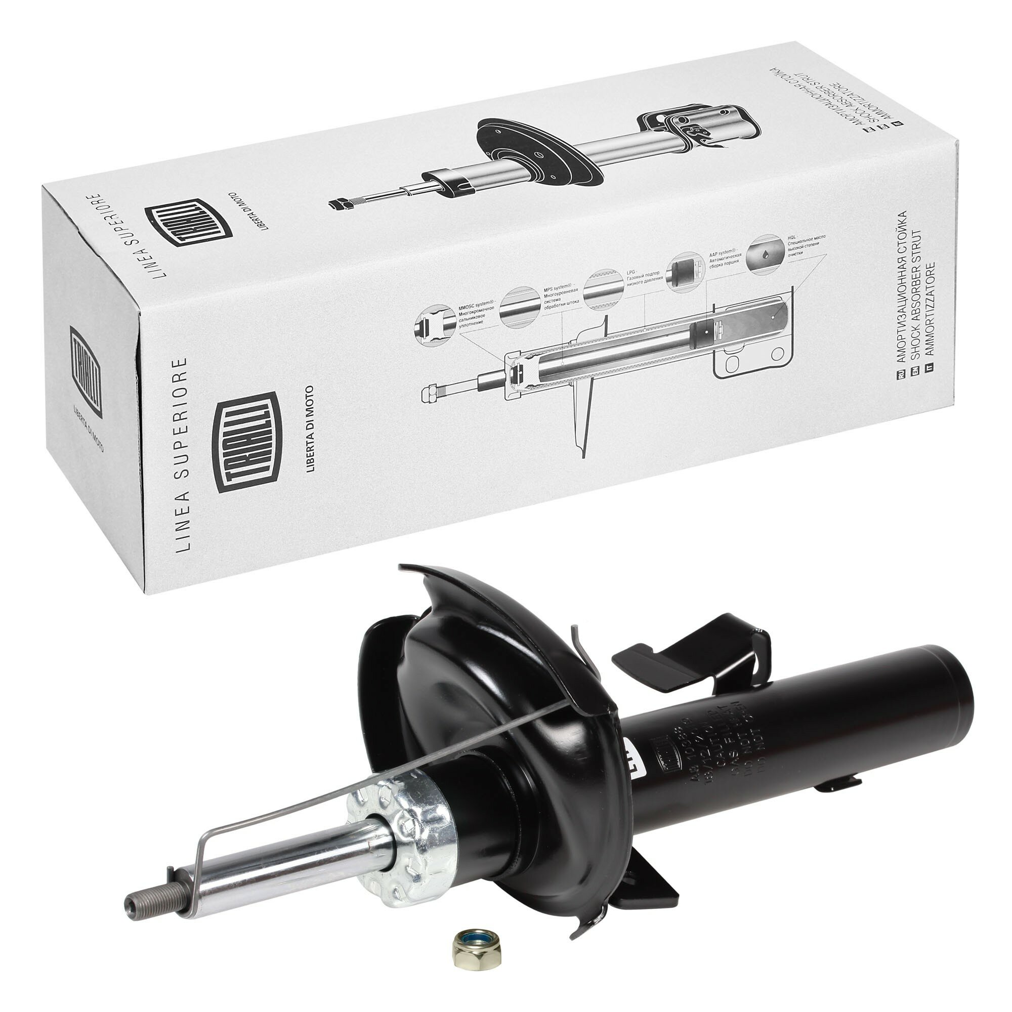 Амортизатор передний Форд Фокус 2 (1.4-1.6 бензин) правый, TRIALLI AG 10388 / 334838