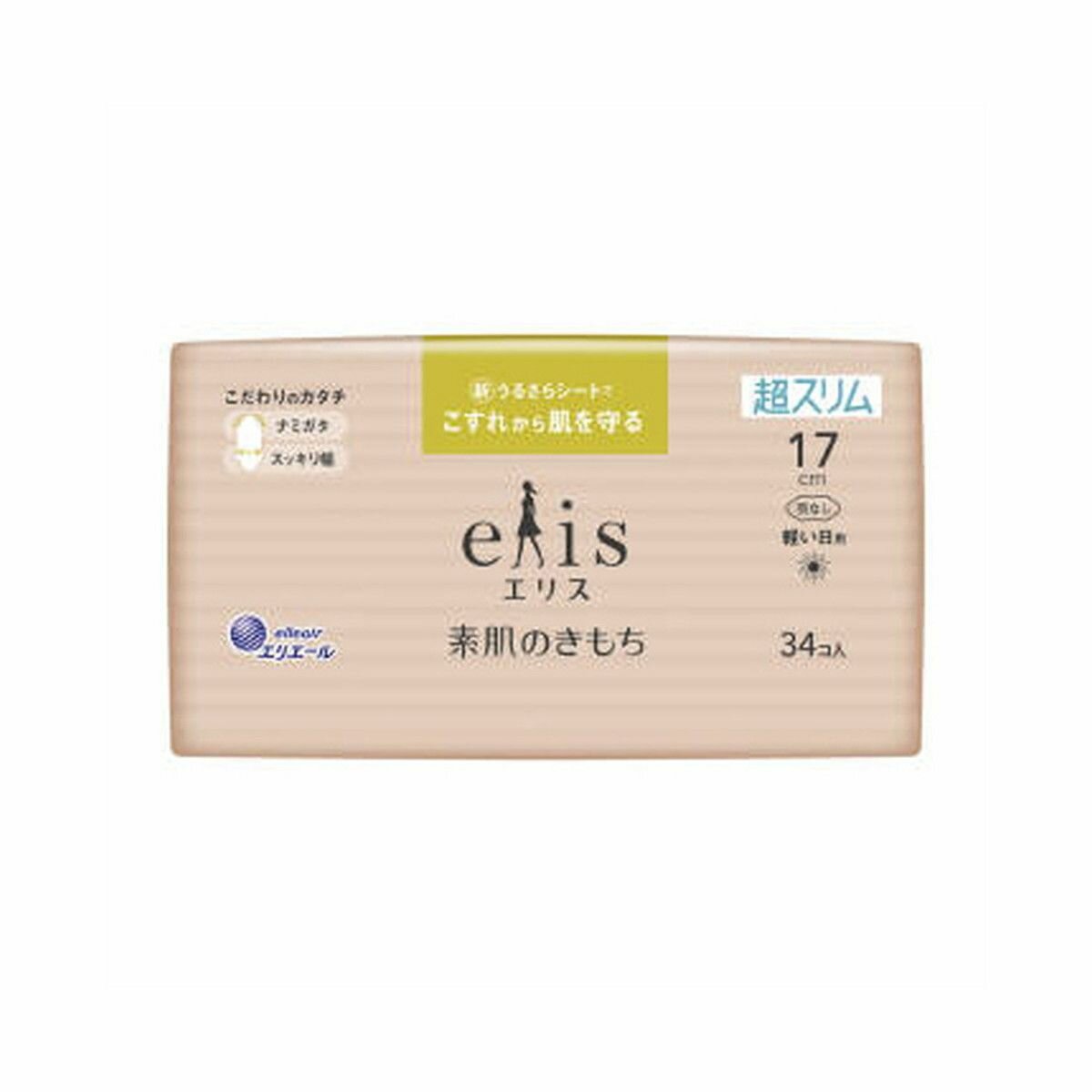 DAIO Ежедневные ультратонкие особомягкие прокладки Elis Ultra Slim Mini+ (без крылышек (Мини+) 17 см), 34 шт