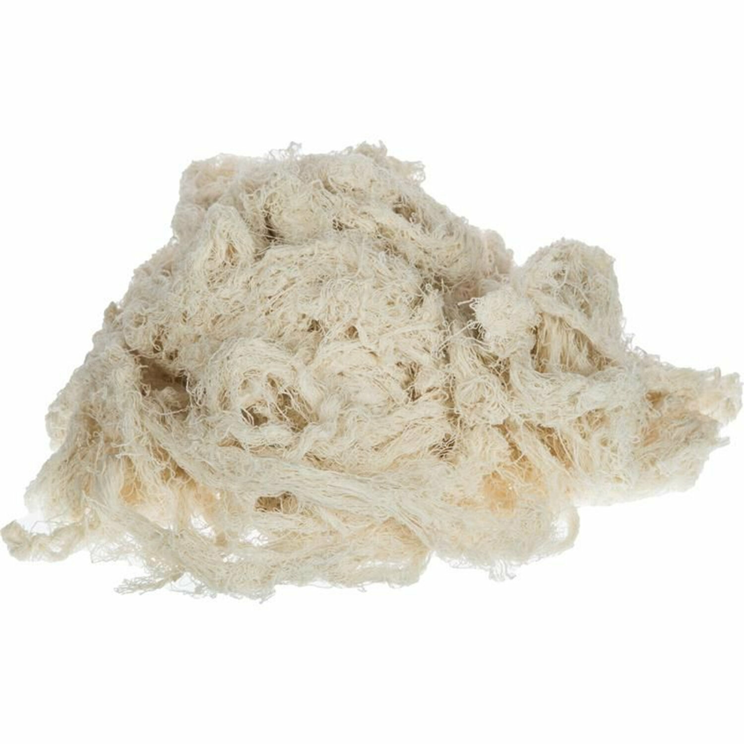 Ветошь путанка 10 кг, отборная пряжа хлопковая белая, 100% хлопок