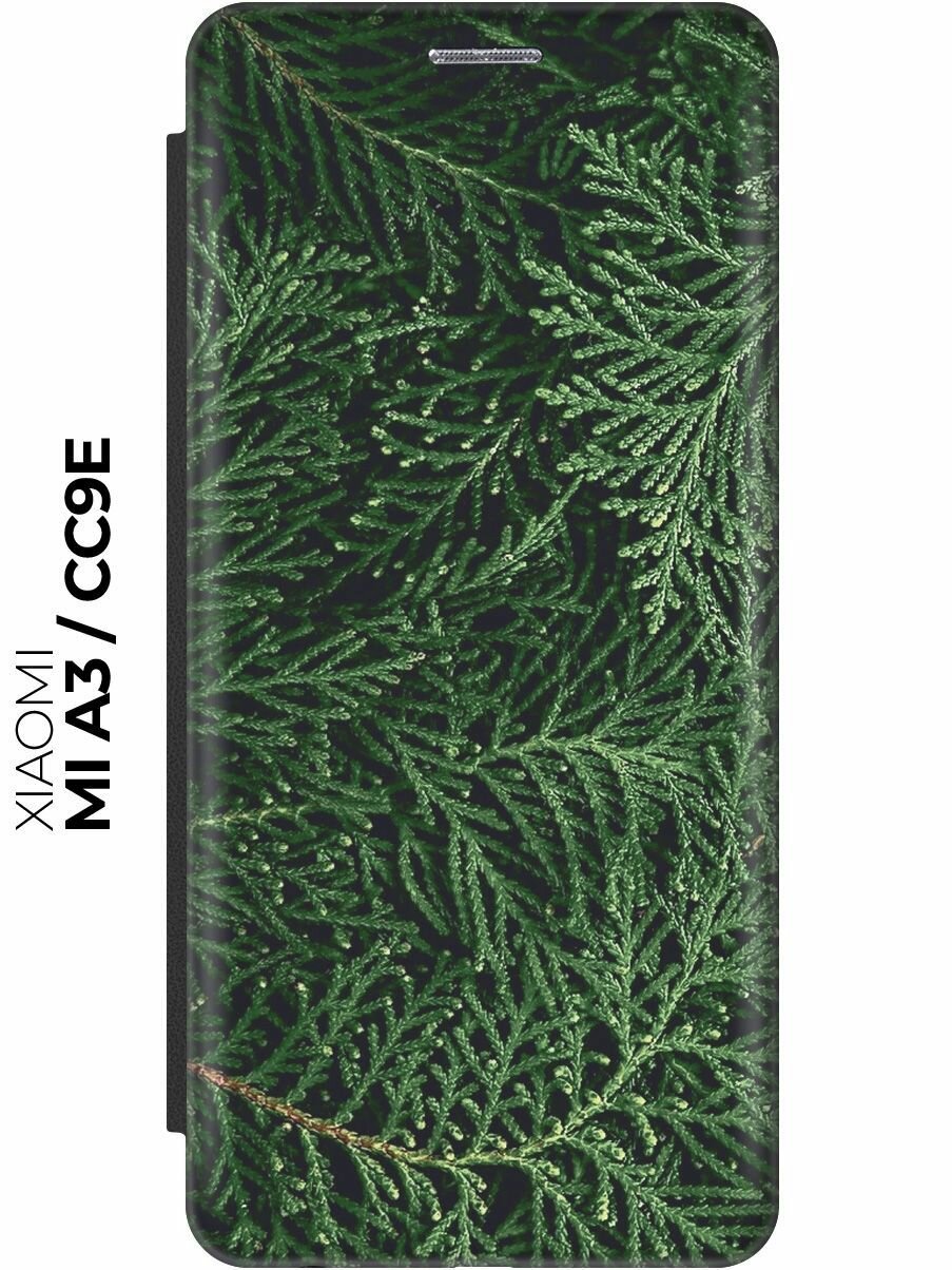 Чехол-книжка Хвоя на Xiaomi Mi A3 / CC9e / Сяоми Ми А3 / Ми СС9е черный