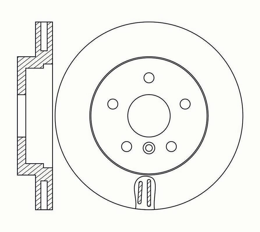 Диск тормозной BMW X5 E70/F15/X6 E71/F16 передний вент. D 332мм.