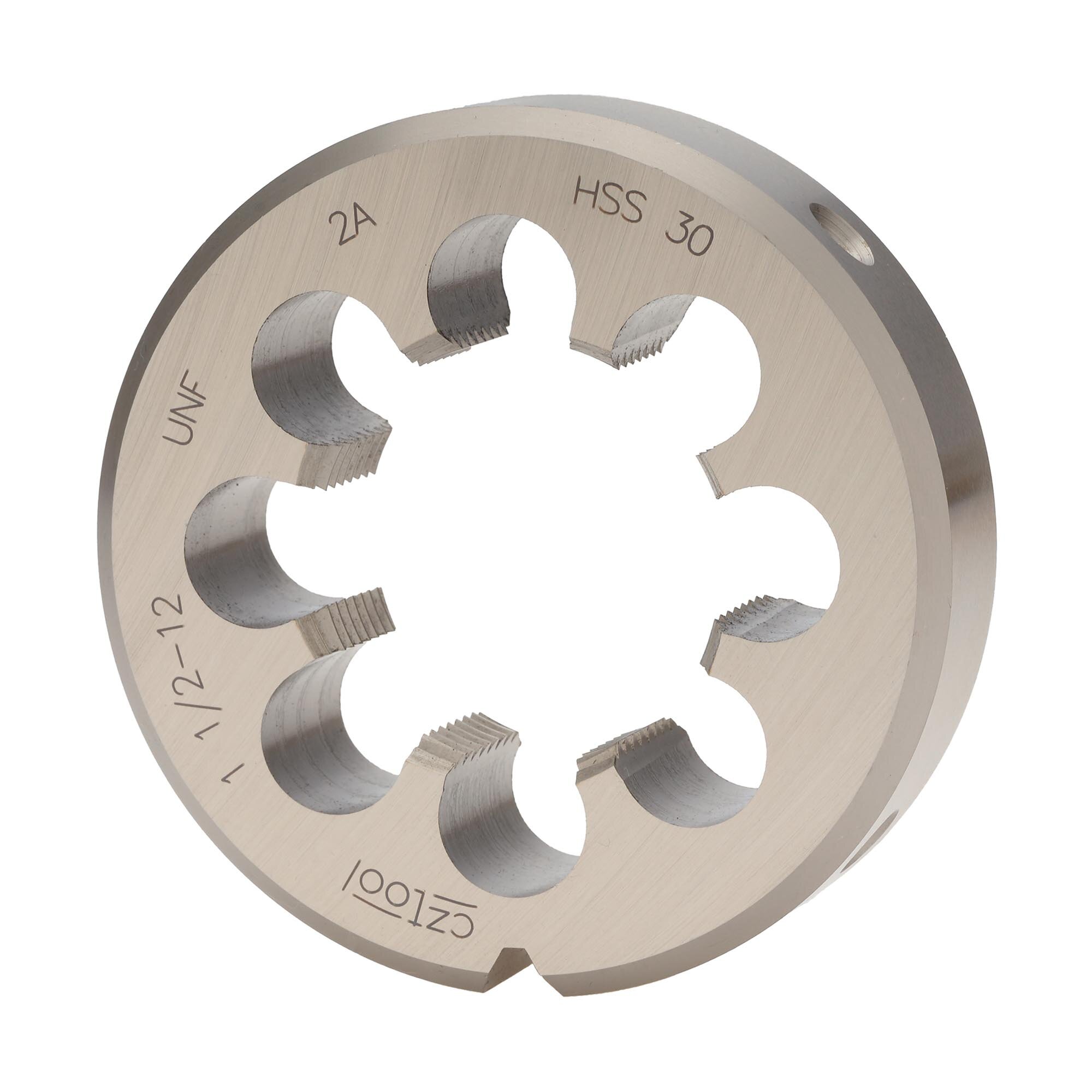 Плашка дюймовая Bucovice Tools UNF 1,1/2"-12 HSS DIN EN 22568 2A 75x20мм 246112BT