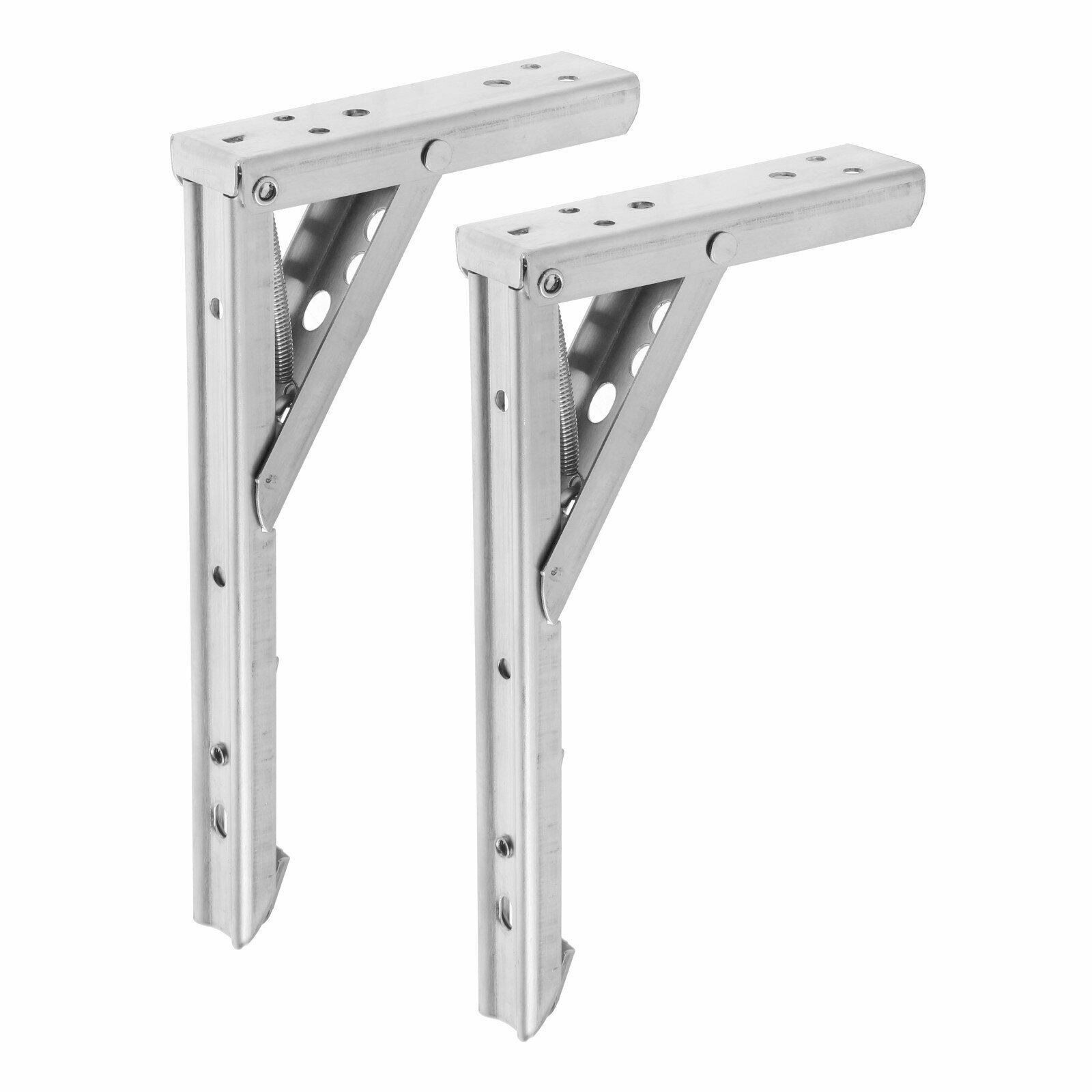 Кронштейн складной для столов и полок тундра, F001 , 2 шт, длина 200 мм, нержавеющая сталь 97039, 9703995