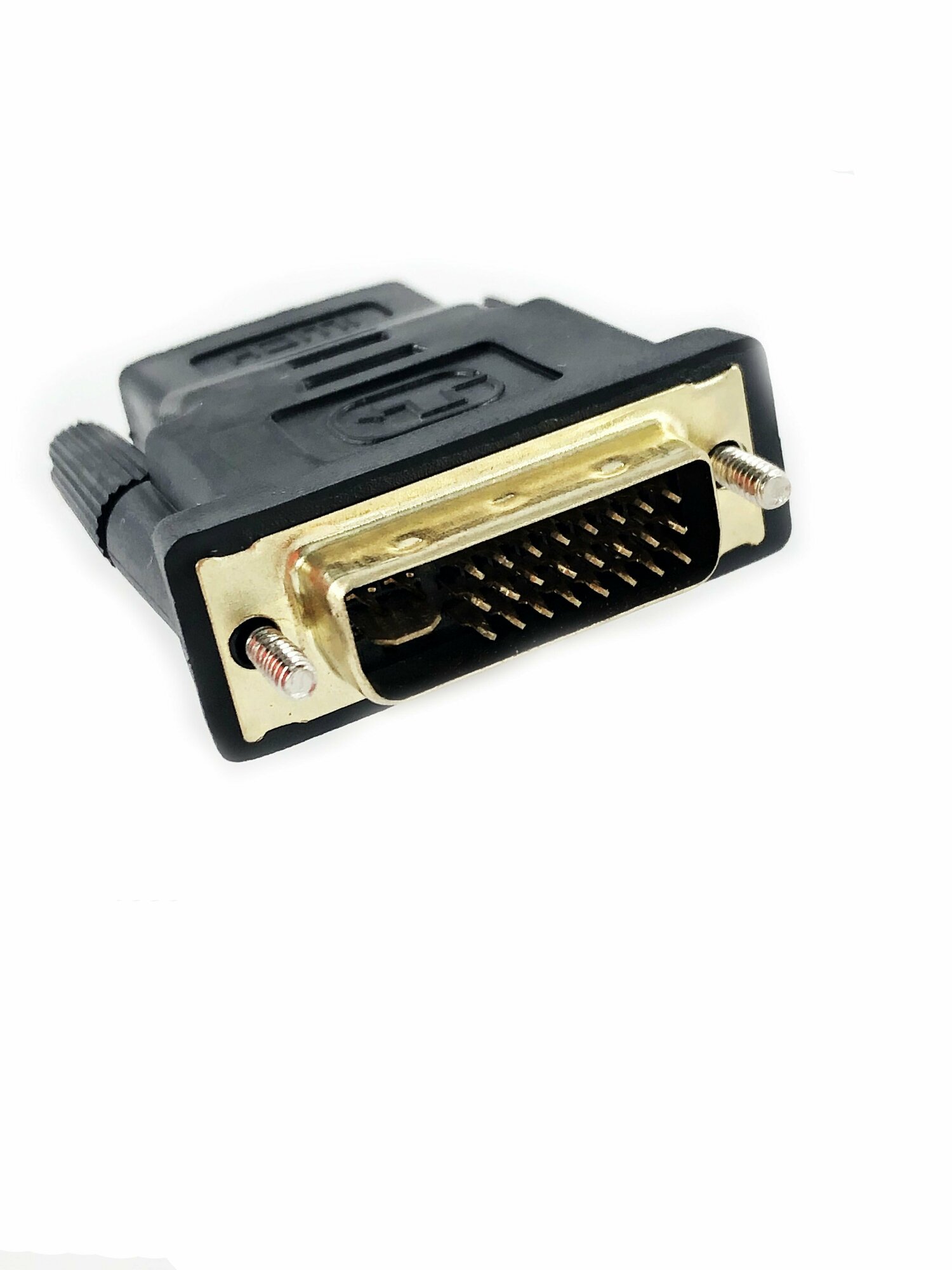 Переходник DVI-D штекер-HDMI гнездо пластик позолоченный( 1 штука)