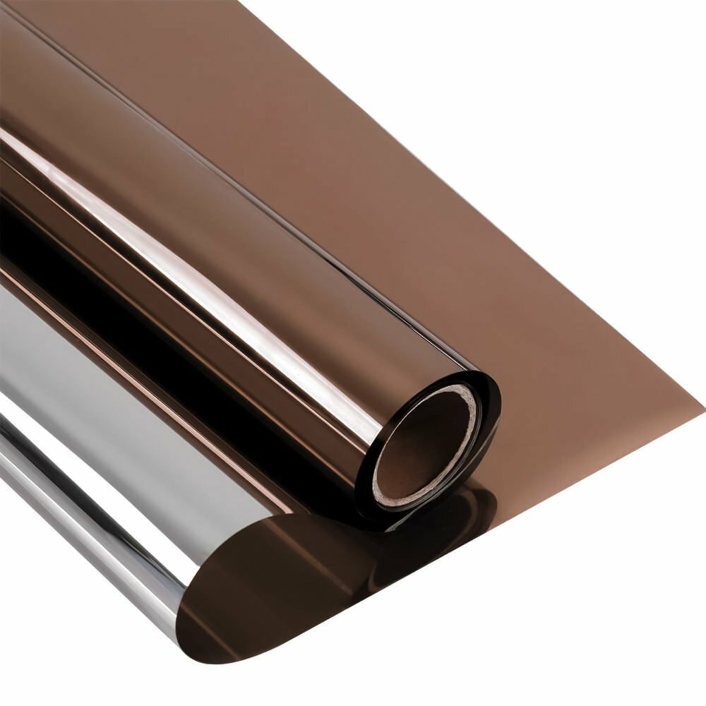 Светоотражающая статическая оконная пленка DELFA кофе ТМ5-Т03/S45