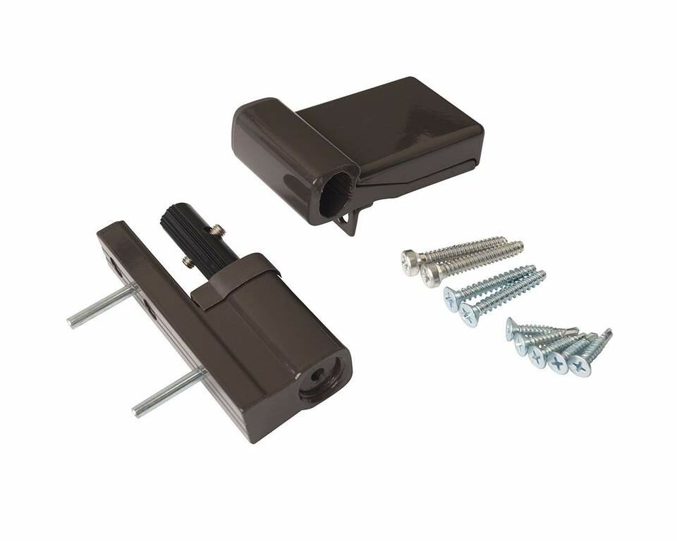 Петля дверная Elementis K-N (15-20 мм), на 120кг, Коричневый, RAL8019