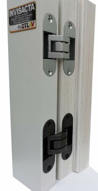 Петля скрытая, универсальная, нерегулируемая, 90x30 мм, 40 кг, цамак, бронза