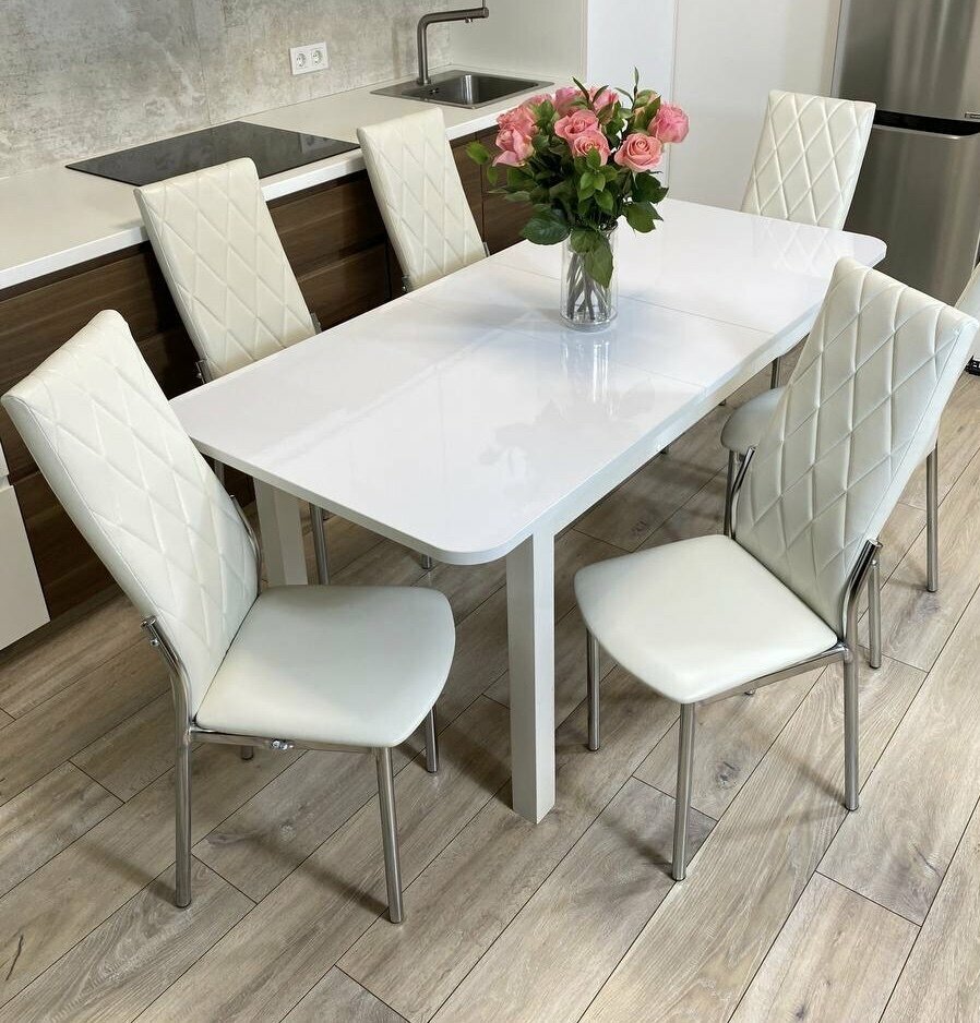 Кухонный стол и 6 стульев, обеденная группа