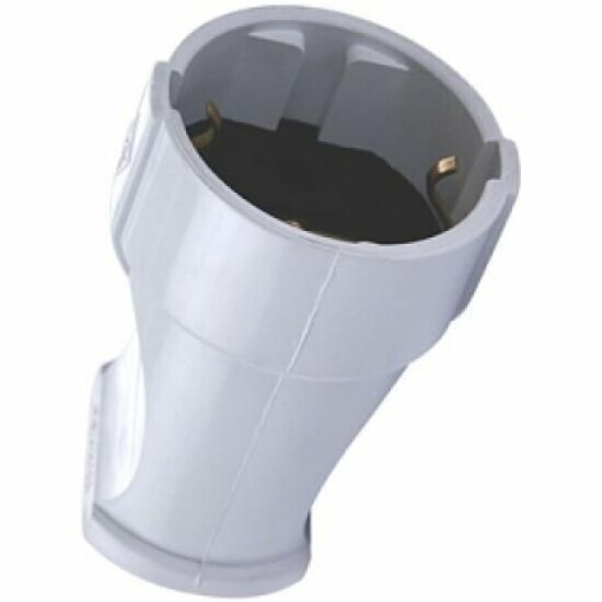 Штепсель Makel с заземл. бел, 10003