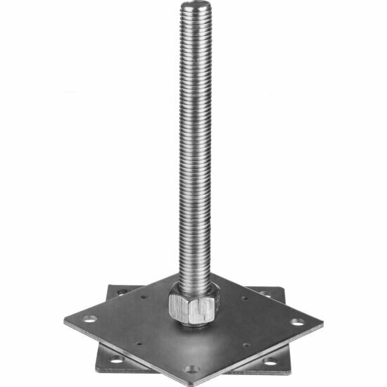 Регулировочная стойка Зубр Анкер, 140х140х250мм х М24, 310266-140