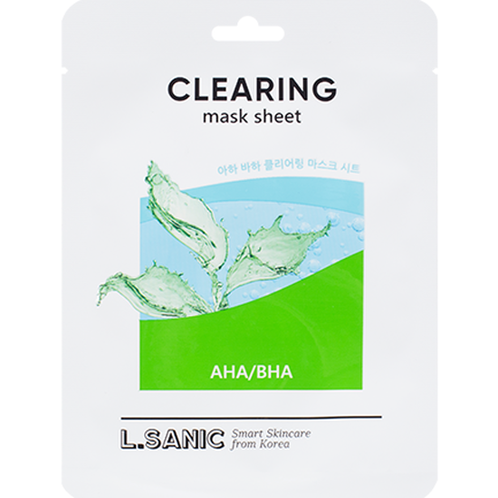 Тканевая маска L.sanic с AHA/BHA кислотами для очищения пор, 25 мл