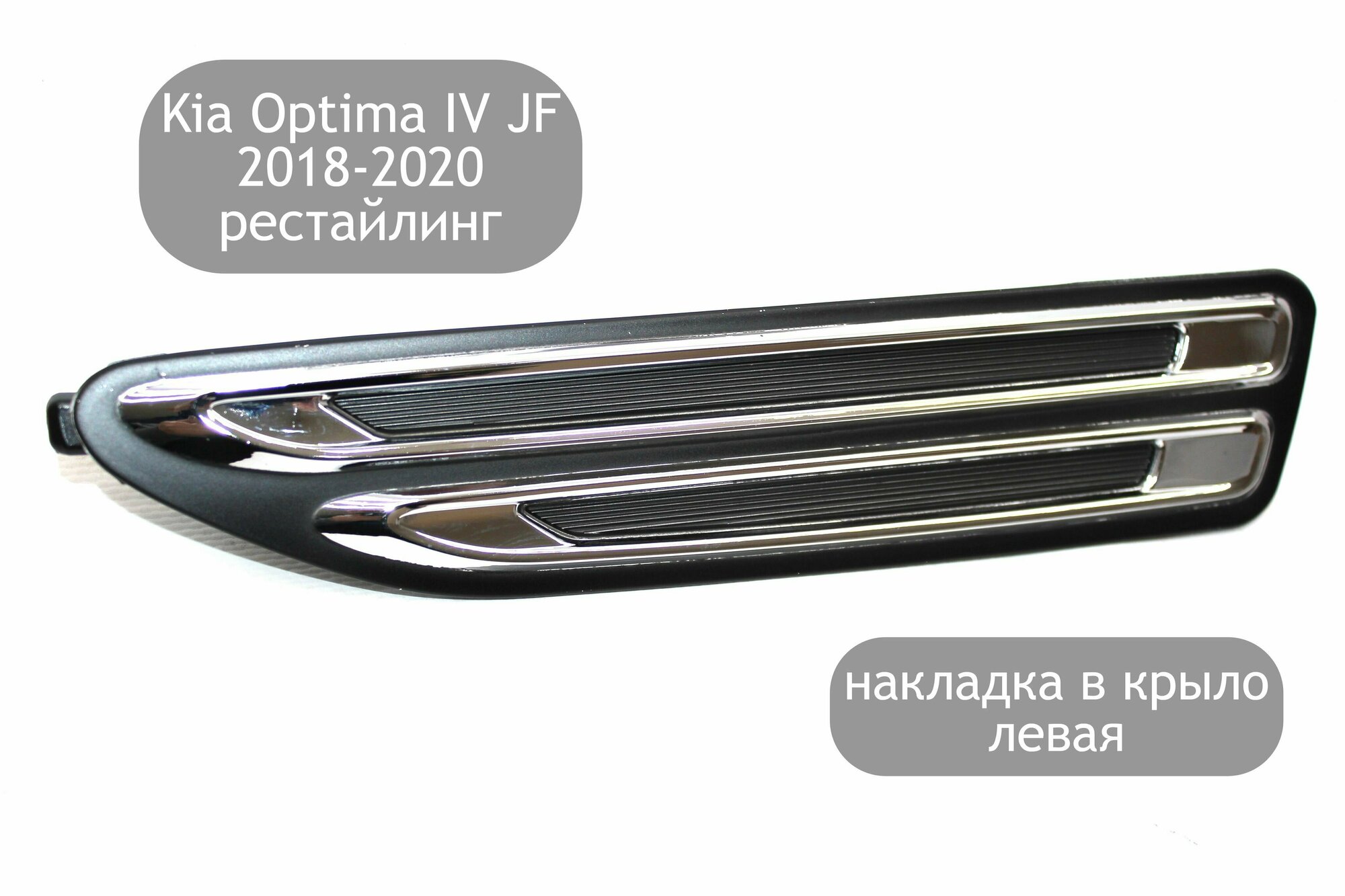 Накладка в крыло левая для Kia Optima 4 JF 2018-2020 (рестайлинг)