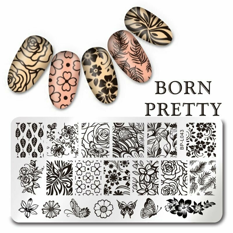 Пластина для стемпинга 12*6 см BORN PRETTY BP-L043