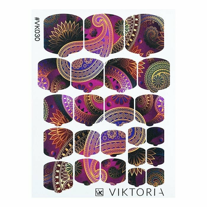 Плёнка для дизайна ногтей VIKTORIA, №030