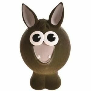 HOMEPET Игрушка для собак Ослик, с пищалкой, латекс
