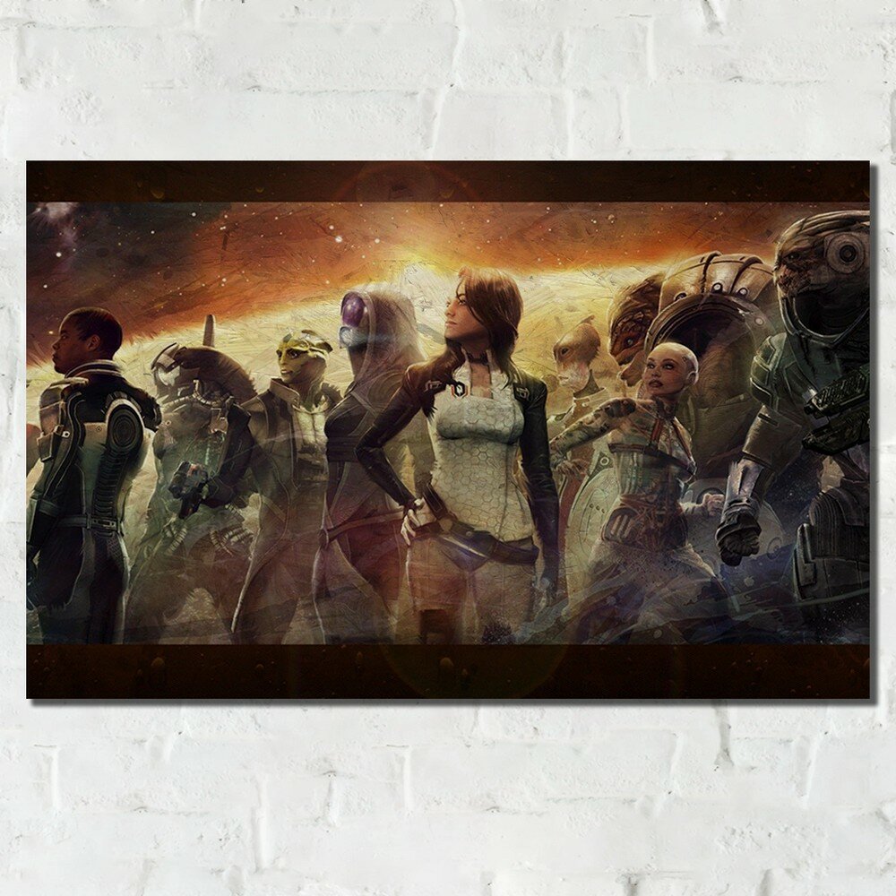 Картина интерьерная на рельефной доске ОСП Игры Mass Effect 2 - 14266
