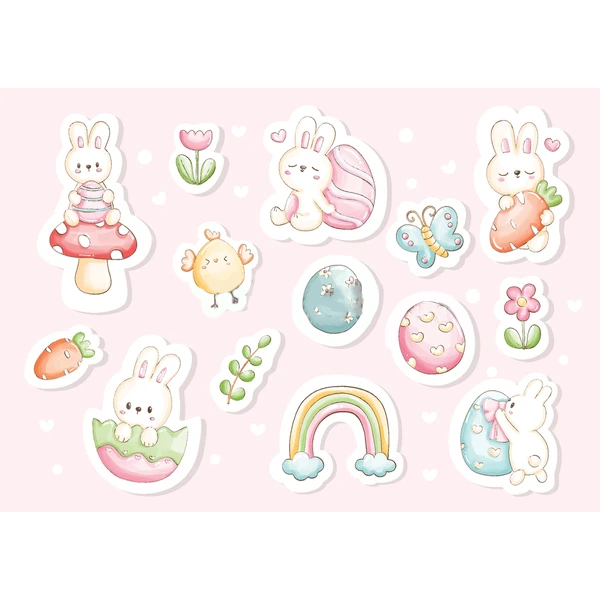 Наклейки стикеры Зайчик