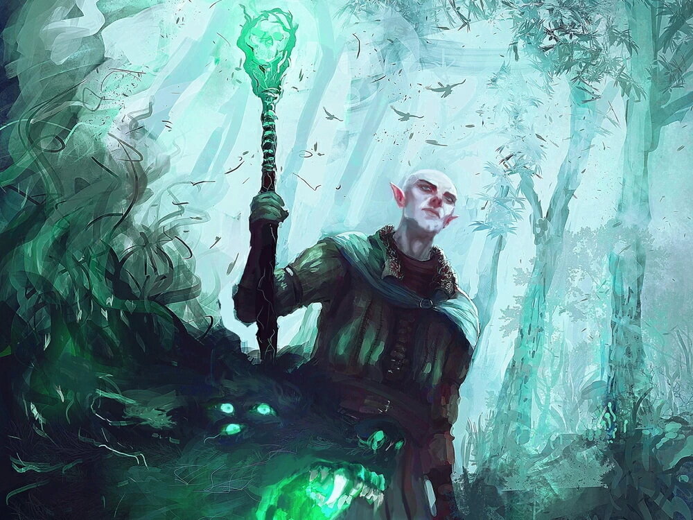 Плакат, постер Dragon Age на холсте, размер 21х30см