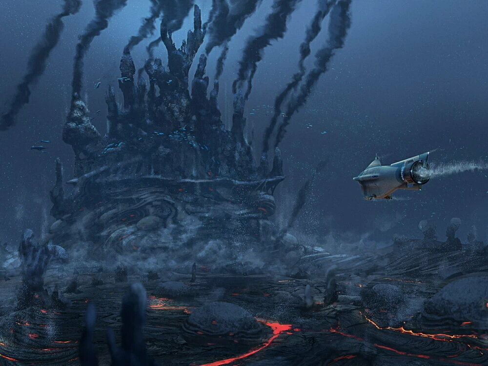 Плакат, постер Subnautica на бумаге, размер 42х60см