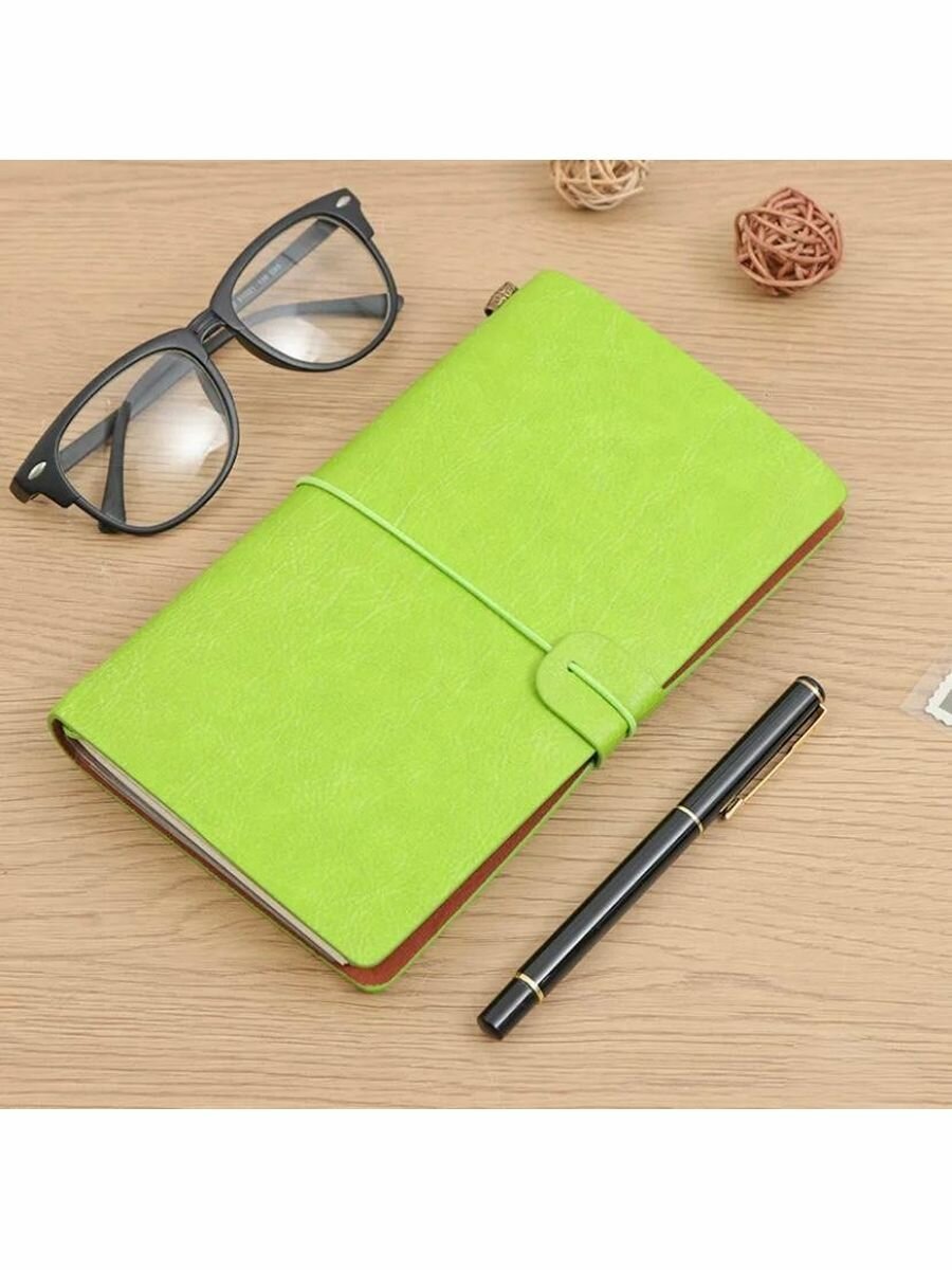 Трэвел-блокнот 200х120мм, экокожа