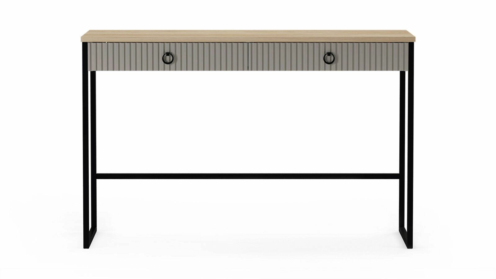 Стол туалетный с ящиками Askona (Аскона) Zima (Зима) 118x76x45 Дуб сильверджек ореховый+Глиняный серый