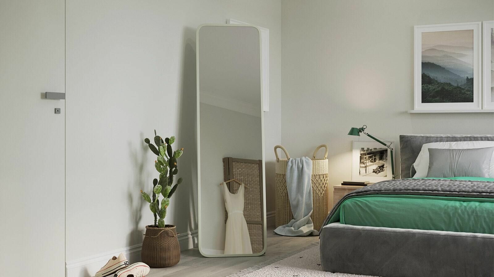 Зеркало Askona Home / Аскона Laena (Лейна) цвет Белое, 50x175 см