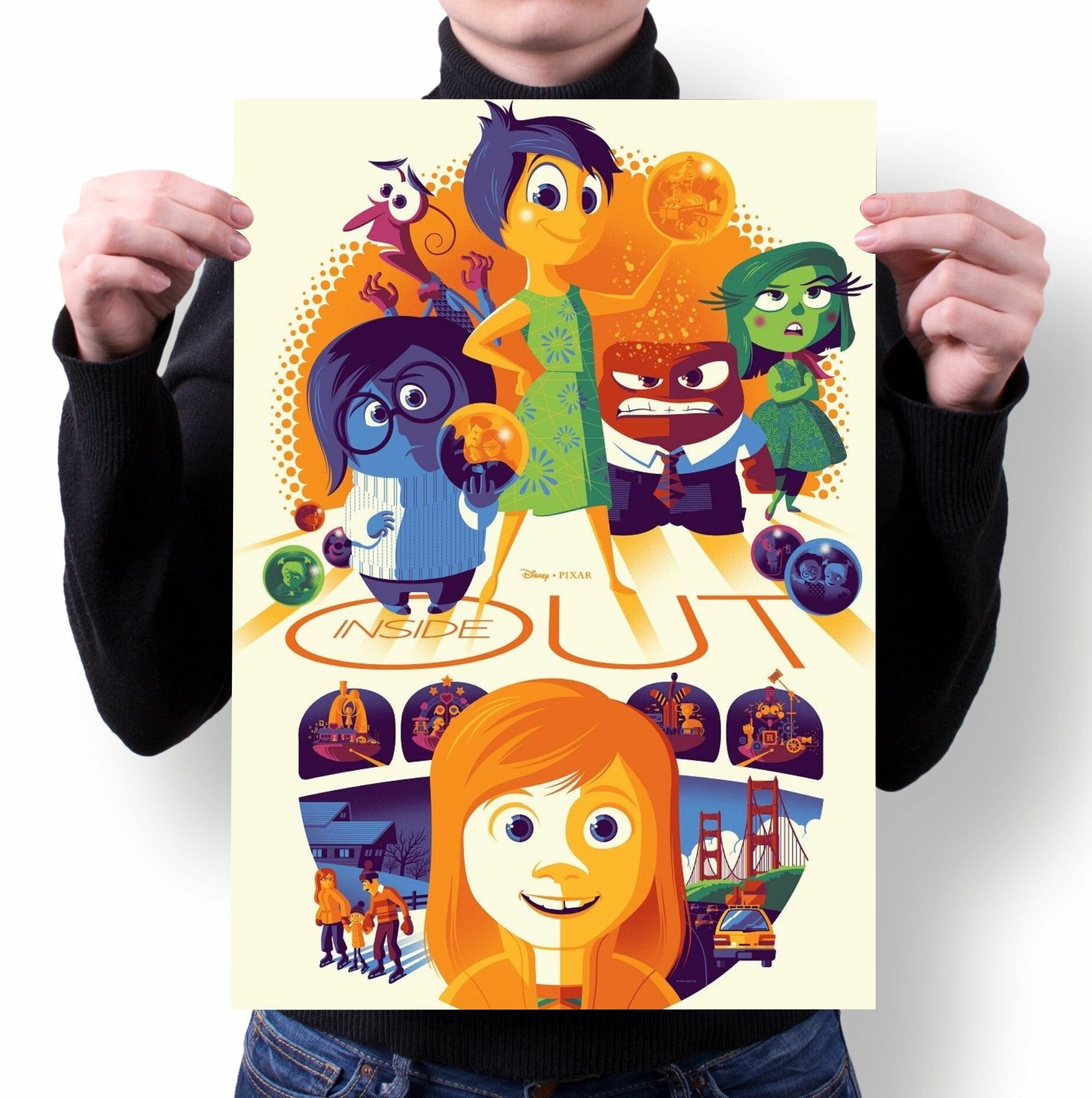 Плакат формата А3 с принтом "Головоломка"