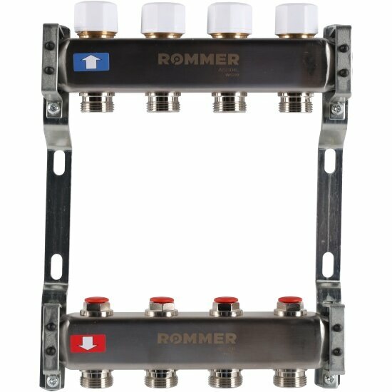 Коллектор Rommer без расходомеров 4 вых.