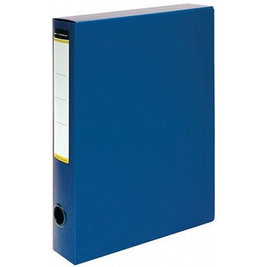 Короб архивный Informat 235x56x320 мм А4 синий пластик, 2 липучки, вместимость до 560 листов собран.