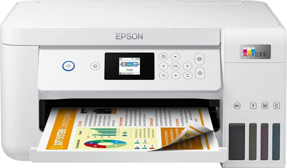 МФУ струйный Epson L4266 цветная печать, A4, цвет белый [c11cj63516]