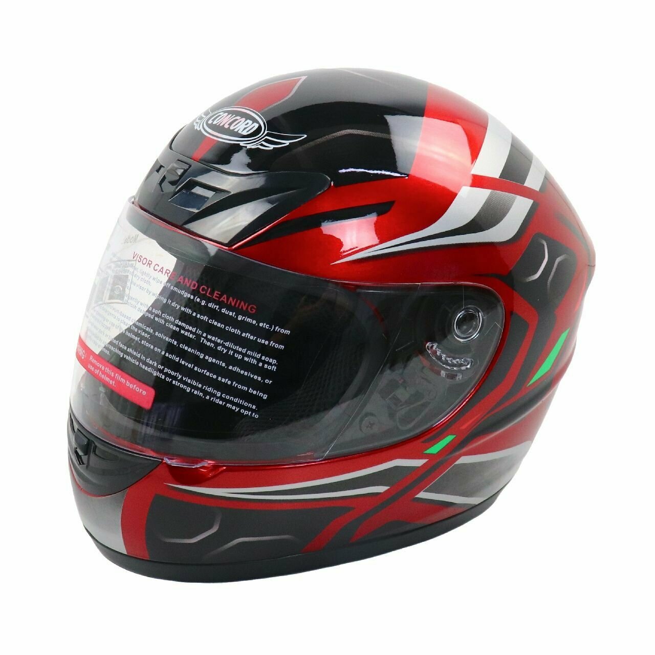 Шлем CONCORD XZF07 красный "S" (интеграл)