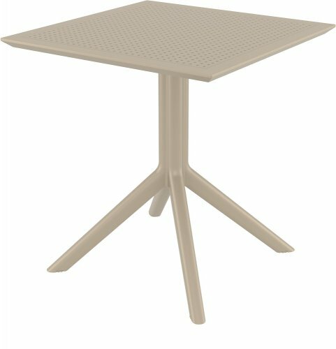 Стол пластиковый ReeHouse Sky Table 70 Бежевый Размеры: Высота 740мм Глубина 700мм Ширина 700мм