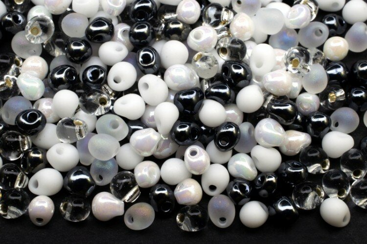 Бисер MIYUKI Drops 3,4мм MIX12 Привидение, микс Apparition, 10 грамм